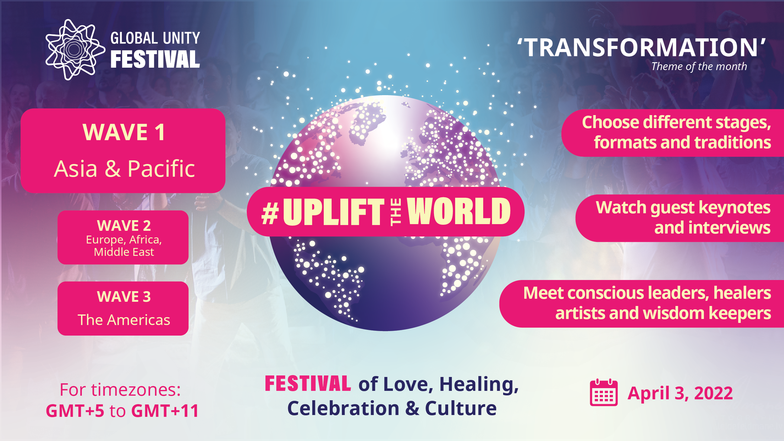 Wave 1 – Central Stage – Apr 3 - Global Unity Festival